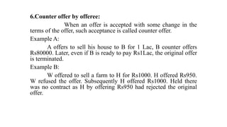 Offer and-acceptance-aamir | PPTX | Law