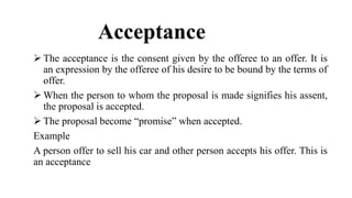 Offer and-acceptance-aamir | PPTX | Law