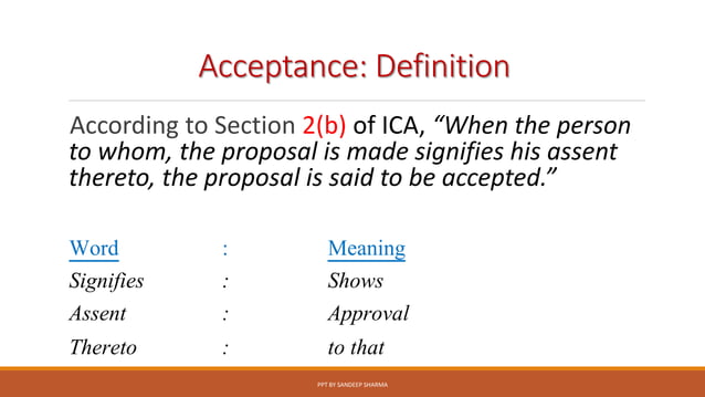 "Offer & Acceptance" (Chapter 4) - Business Law | PPTX | Business ...