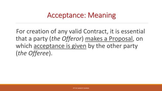 "Offer & Acceptance" (Chapter 4) - Business Law | PPTX | Business ...