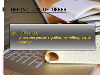 Offer and acceptance | PPT