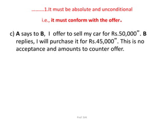 acceptance must be absolute and unqualified - Charles Simpson