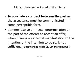 acceptance must be absolute and unqualified - Charles Simpson