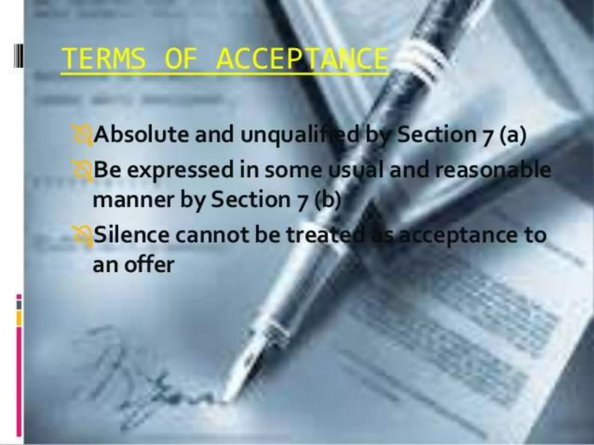 Offer and acceptance | PPTX