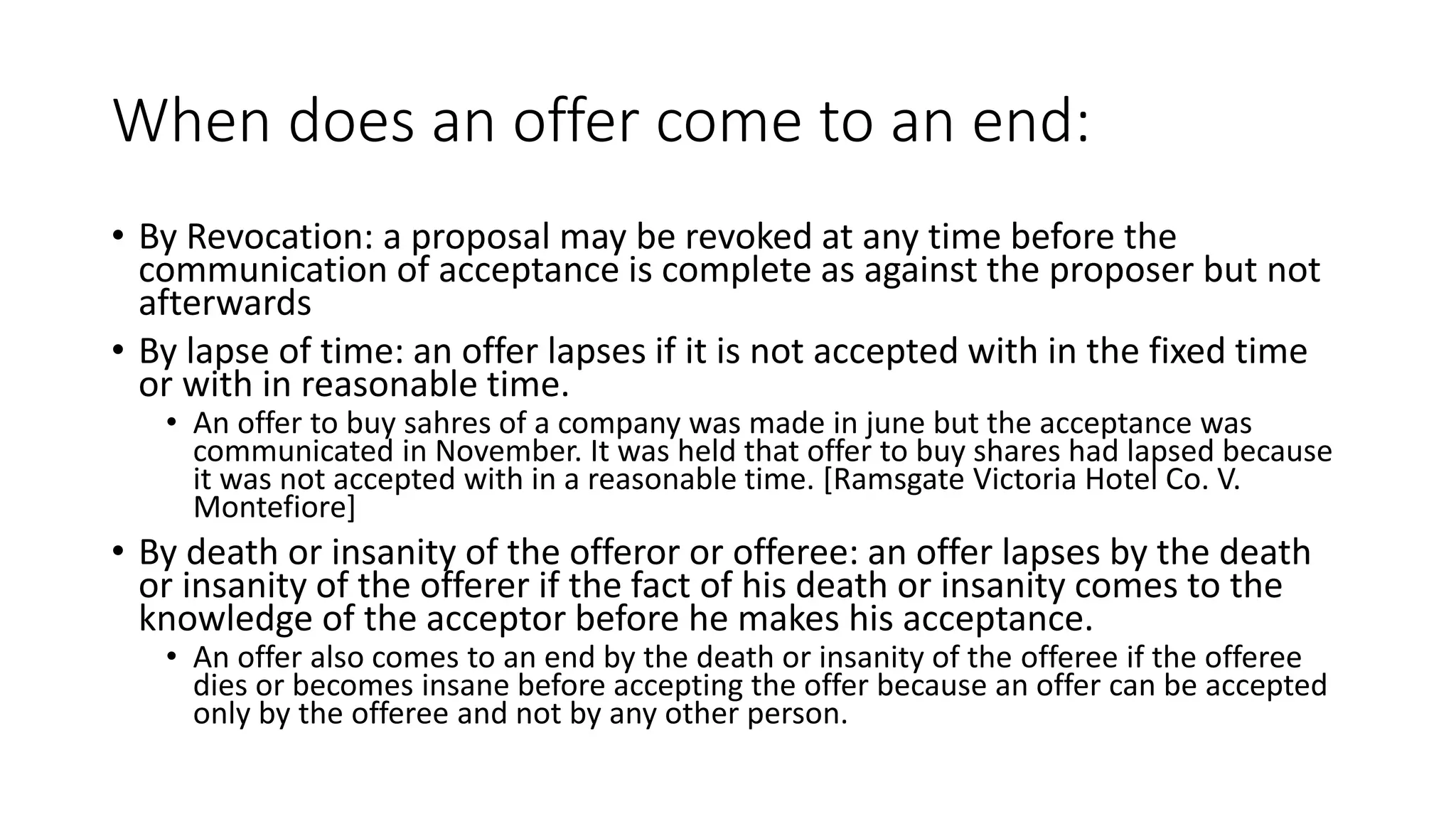 Offer and acceptance | PPTX