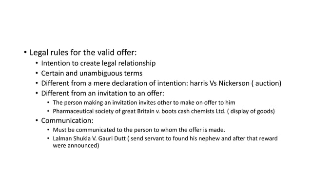 Offer and acceptance | PPTX