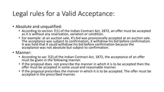 Offer and acceptance | PPTX