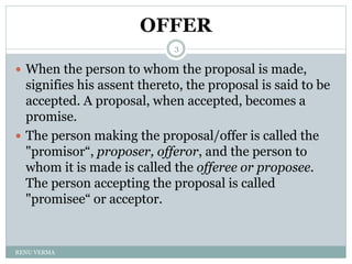Offer and acceptance | PPT