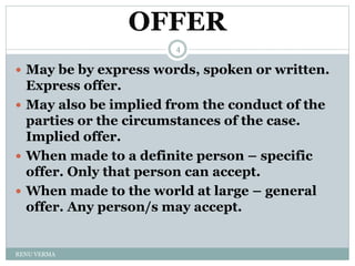 Offer and acceptance | PPT