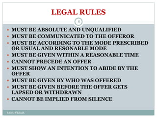 Offer and acceptance | PPT