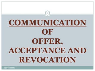 Offer and acceptance | PPT