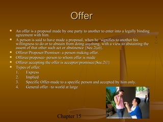 Offer and acceptance-3 | PPT