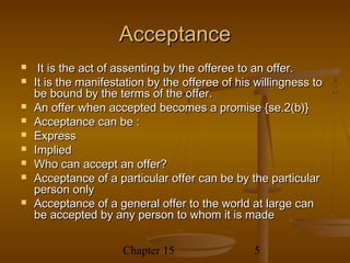 Offer and acceptance-3 | PPT
