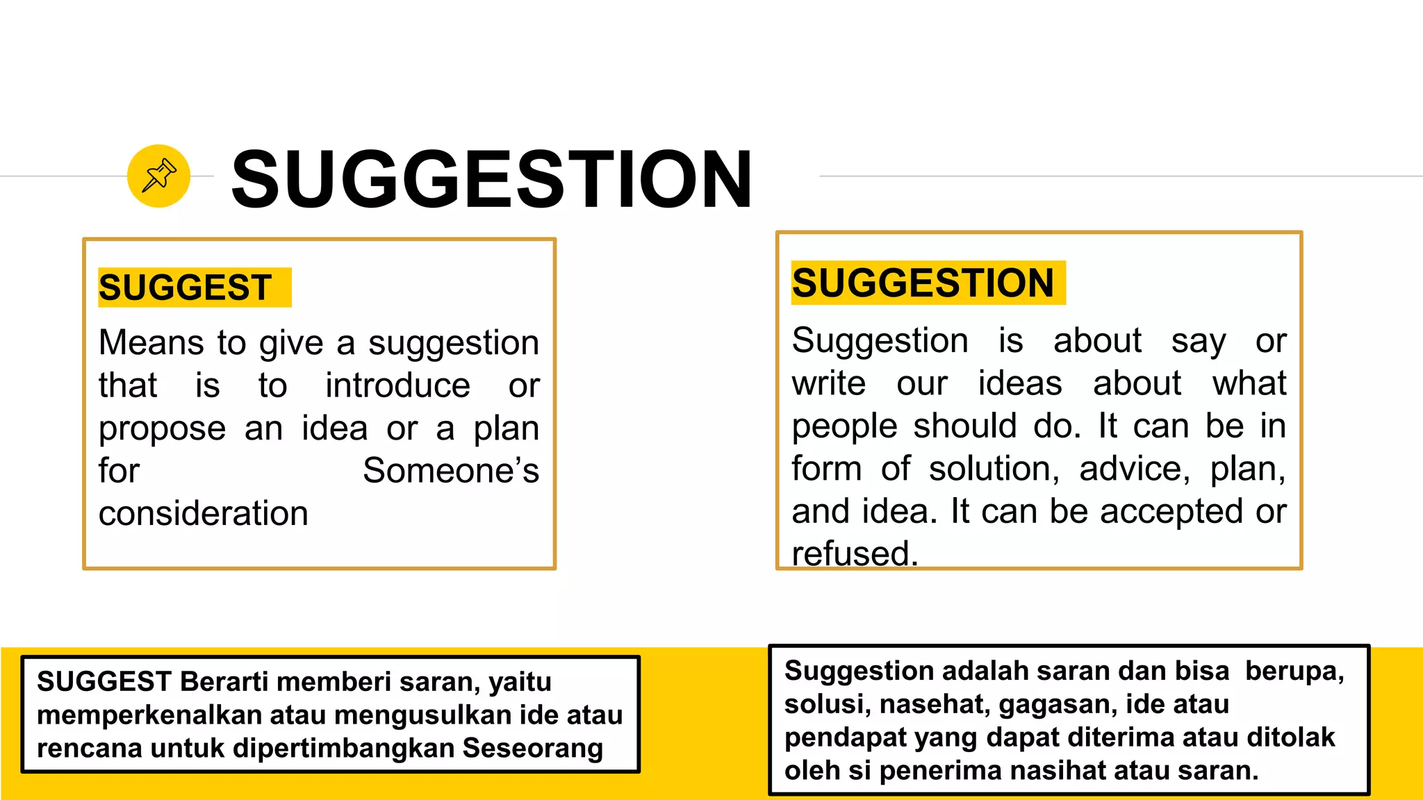 OFFERS AND SUGGESTION MATERIAL | PPTX