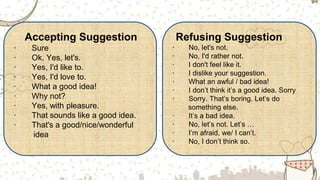 OFFERS AND SUGGESTION MATERIAL | PPTX