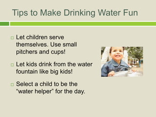 Offer healthy beverages | PPTX