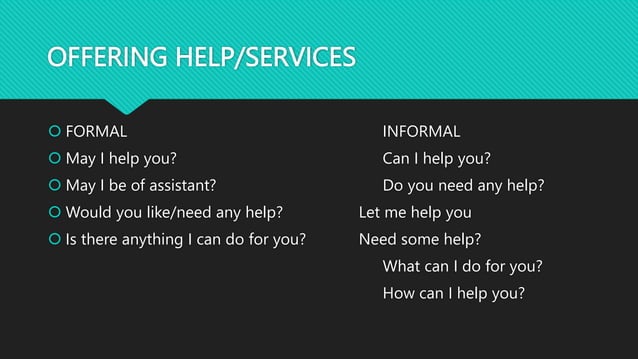 OFFERING HELP.ppt