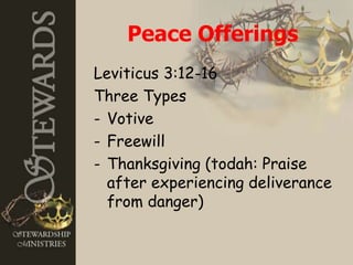 Offerings In The Old Testament | PPTX