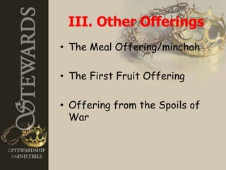 Offerings In The Old Testament | PPTX