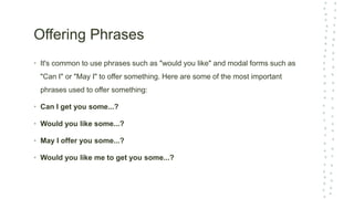 Expressions of Offering Something | PPTX