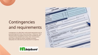 Offer Letter Example, Job Offer Letter Sample | PPT