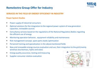 Romelectro Arabia - Industry Offer 2017 | PPT