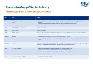 Romelectro Arabia - Industry Offer 2017 | PPT