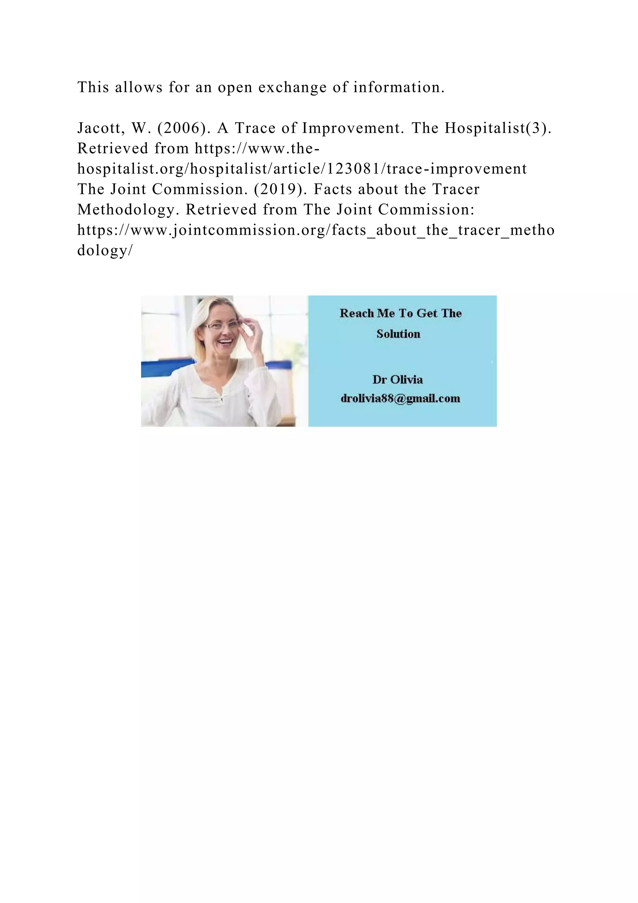 Offer three strategies for incorporating tracer methods in a healt.docx