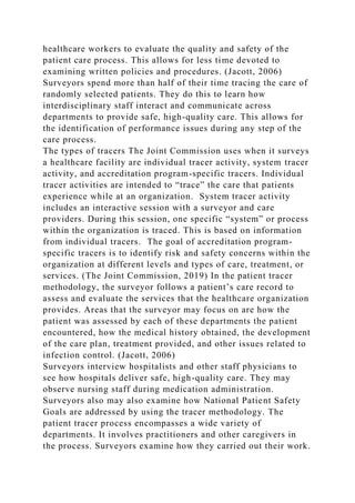 Offer three strategies for incorporating tracer methods in a healt.docx