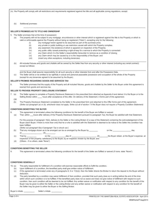 Winnipeg Residential Offer to Purchase Form | PDF