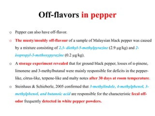 Off flavors in food; Analysis of Food spoilage | PPTX