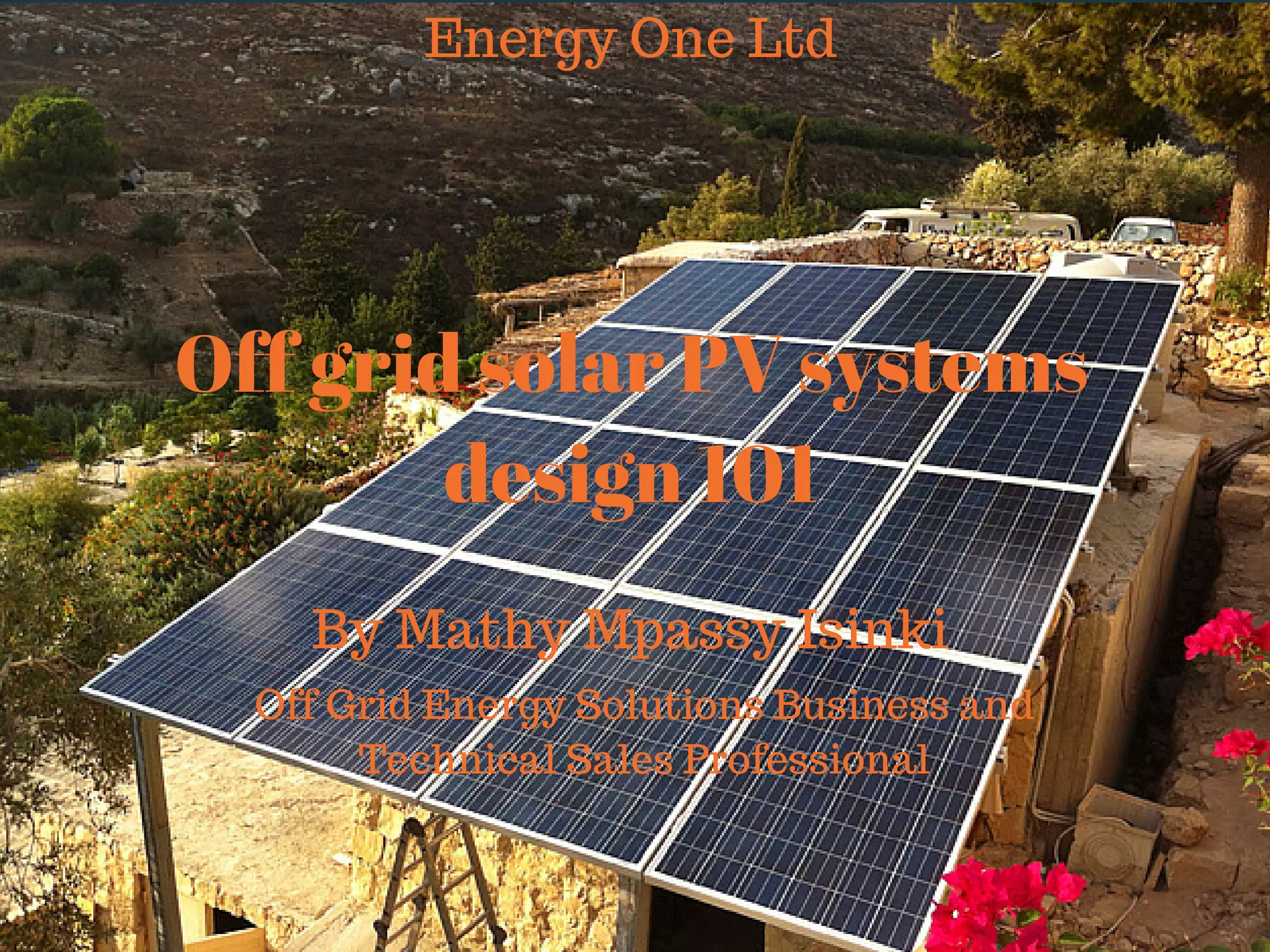 A quick guide to off grid solar power systems design | DOCX