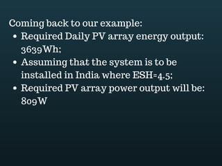 A quick guide to off grid solar power systems design | DOCX