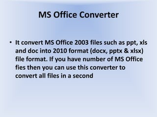 Office 2003-converter-2010 | PPTX