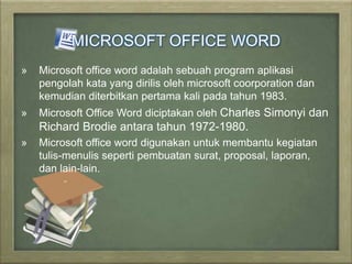 office, word, powerpoint dan penggunaannya | PPTX