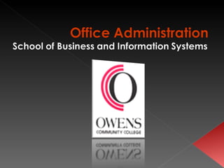 Office Administration Program | PPT