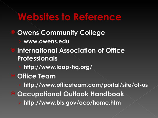Office Administration Program | PPT