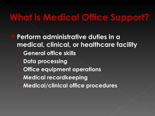 Office Administration Program | PPT