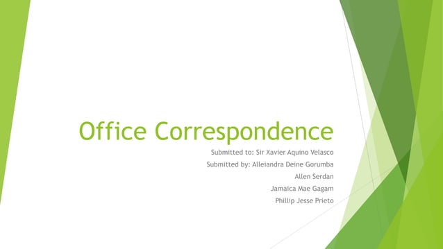 Office correspondence | PPTX