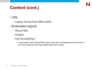 Office OpenXML: a technical approach for OOo. | PPT