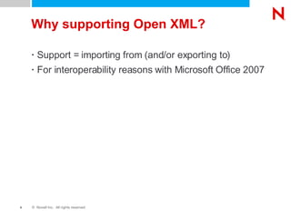 Office OpenXML: a technical approach for OOo. | PPT