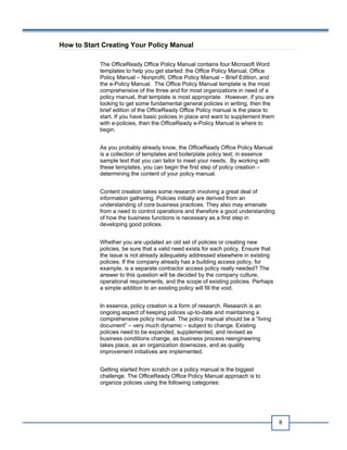 Office policy-manual-reference-guide | PDF | Desktop Publishing ...