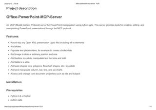 office-powerpoint-mcp-server · PyPI.pdfdfds | PDF