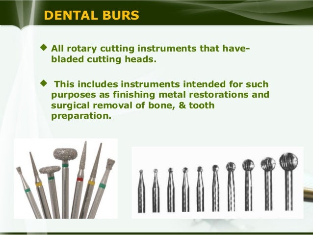 rotary cutting instruments in conservative dentistry