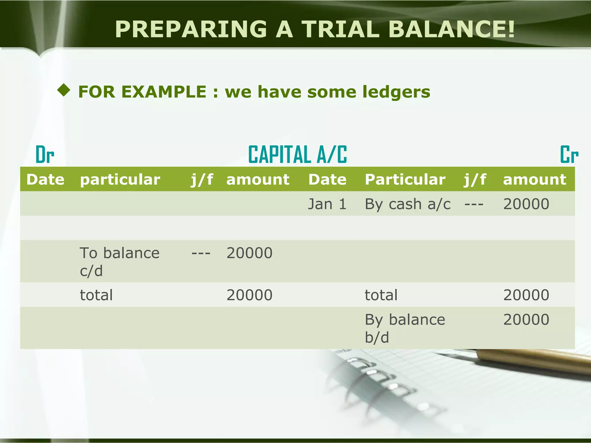 trial balance | PPT