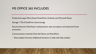 Introduction about Microsoft Office 365 and its usage | PPT