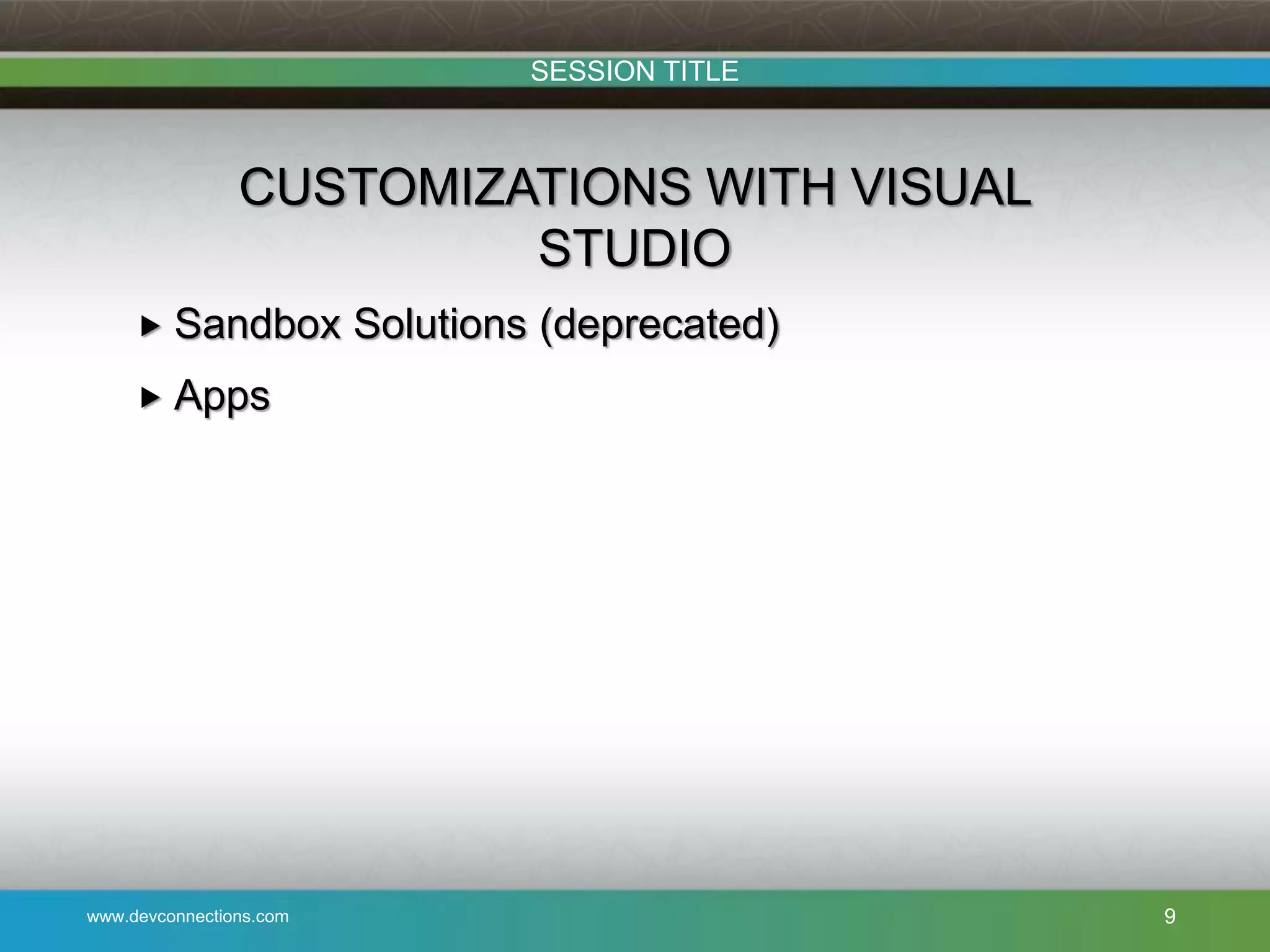 Office 365 - Introduction to SharePoint Online Development - SharePoint ...