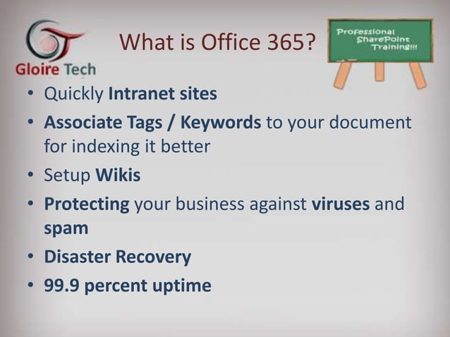 What is Office 365 | Benifits of Office 365 | Learn Office 365 | PPTX ...
