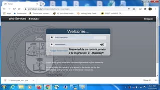Office 365 cambio passowrd | PPTX