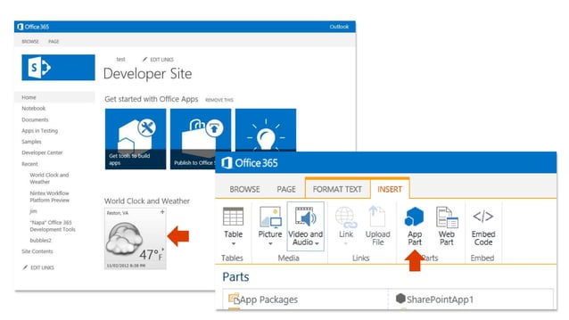 Office 365 Development Overview | PPTX | Web Development | Internet